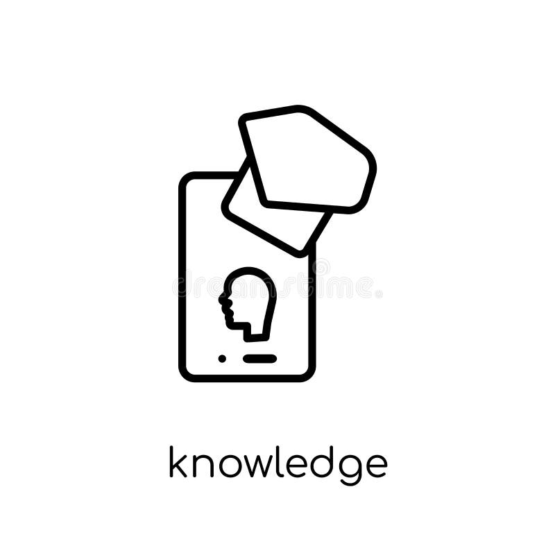 Knowledge Icon. Trendy Modern Flat Linear Vector Knowledge Icon Stock ...