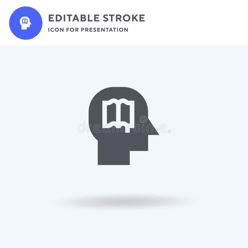 Knowledge icon vector stock vector. Illustration of business - 344005075