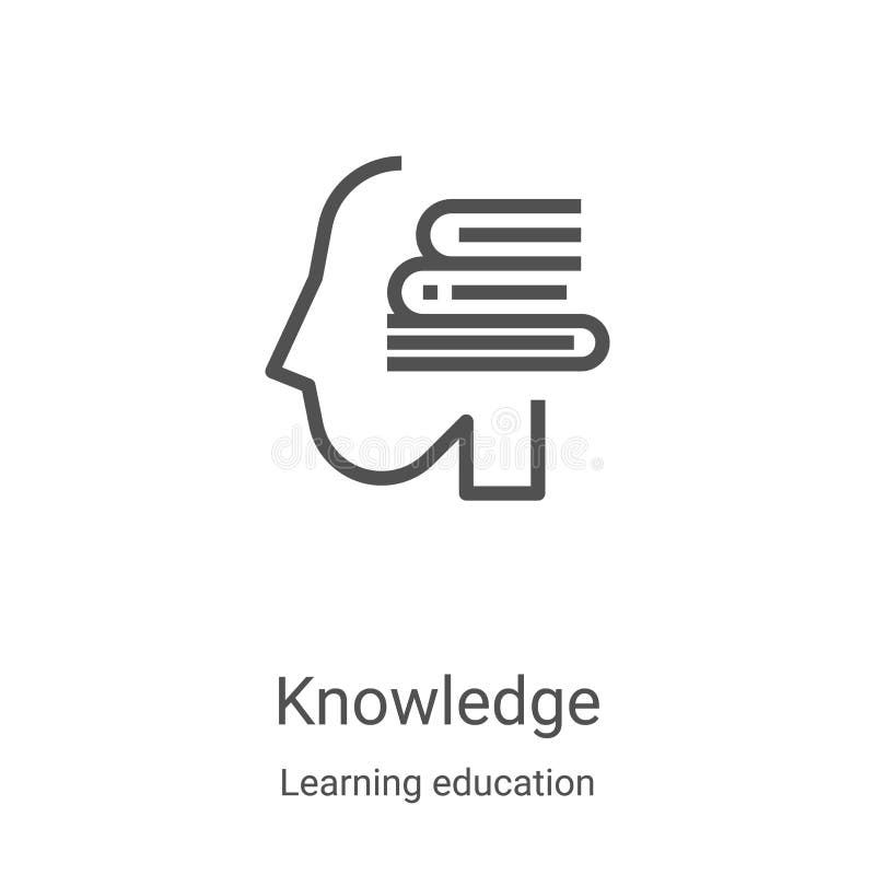 Knowledge Icon Vector from Talent Management Collection. Thin Line ...