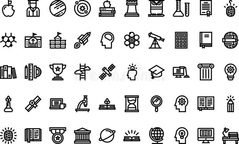 Knowledge Icons High-Quality Vector Icons Collection with Editable ...