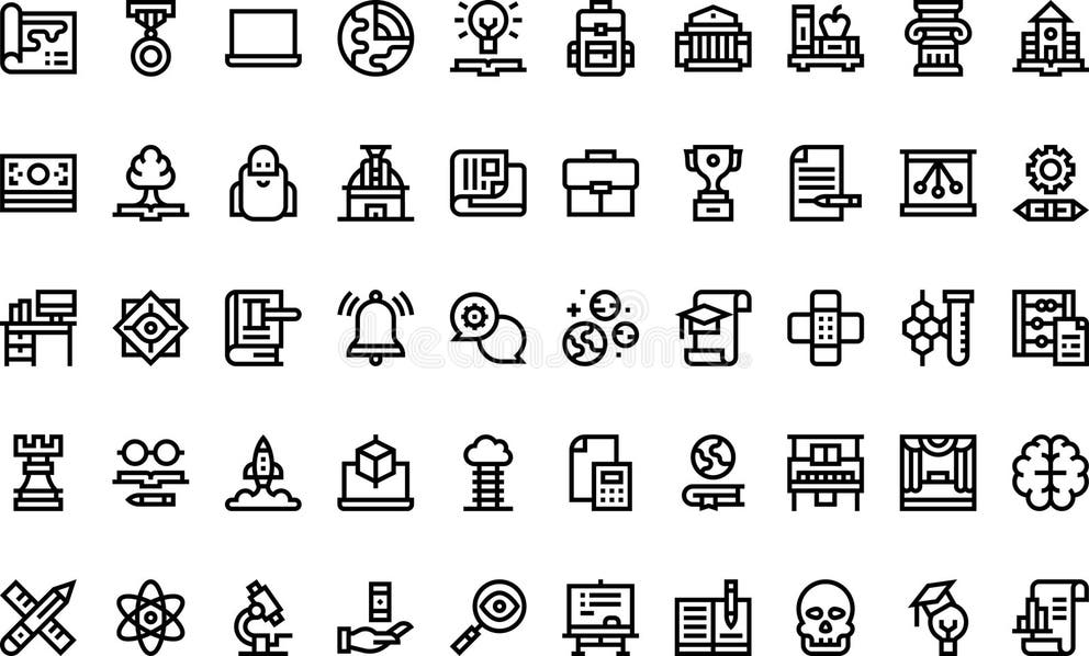 Knowledge Icons High-Quality Vector Icons Collection with Editable ...
