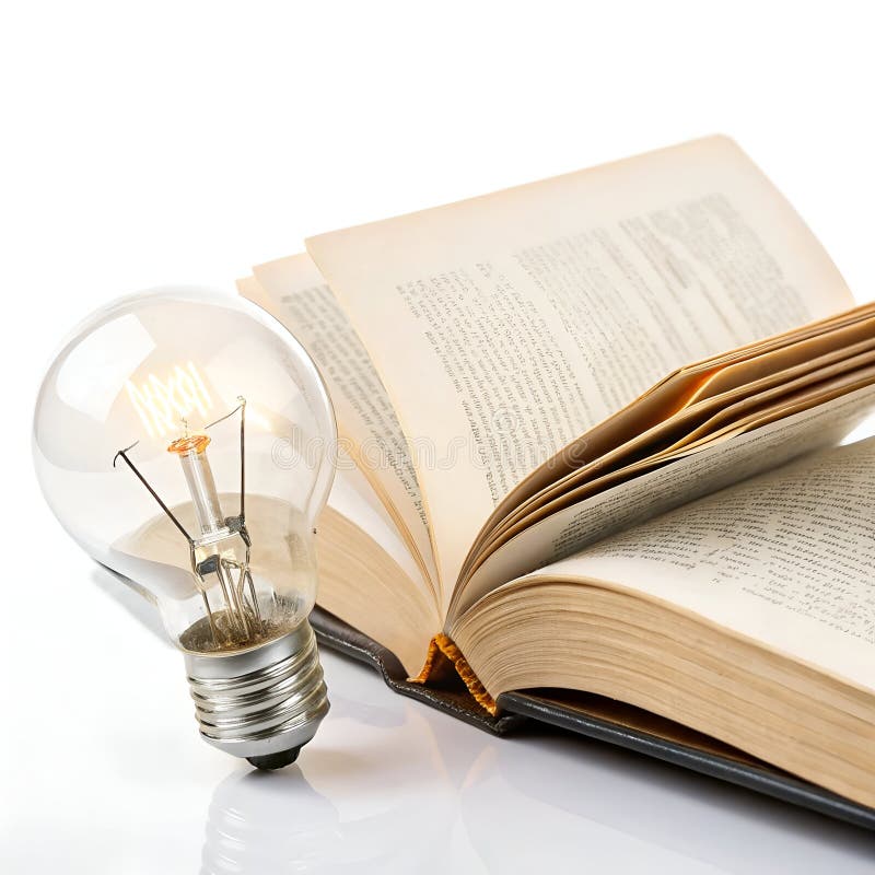 Knowledge Idea Concept Isolated on White Background Stock Illustration ...