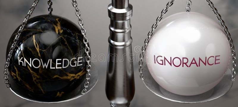 Knowledge or Ignorance - Weighing Two Choices, Available Options Stock ...