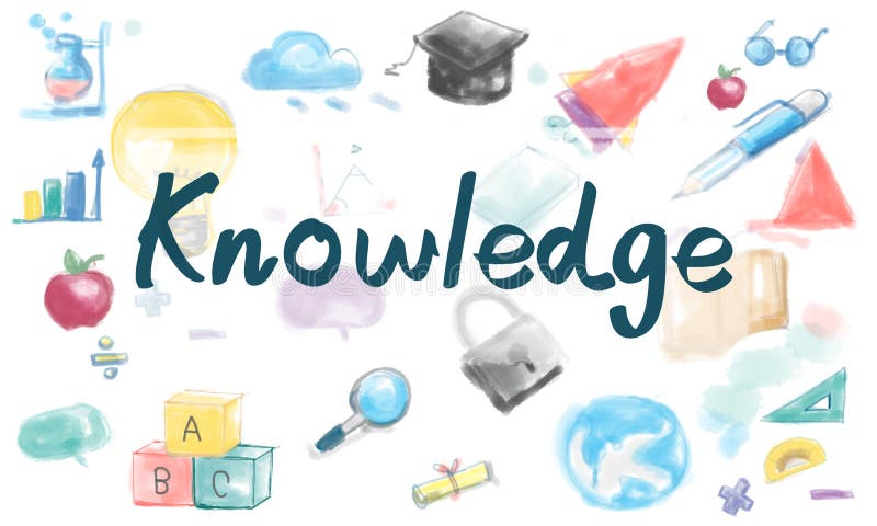Knowledge Intelligence Wisdom Study Ideas Concept Stock Illustration ...