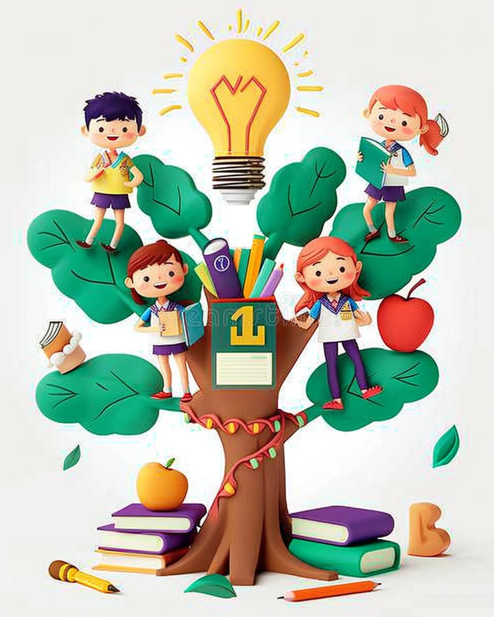 The Knowledge and Learning Concept for Back To School Season. Stock ...