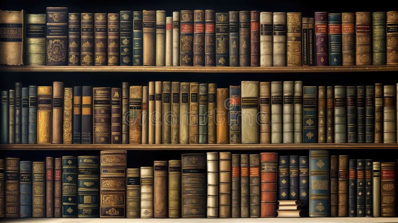 Knowledge library border stock illustration. Illustration of nonfiction ...