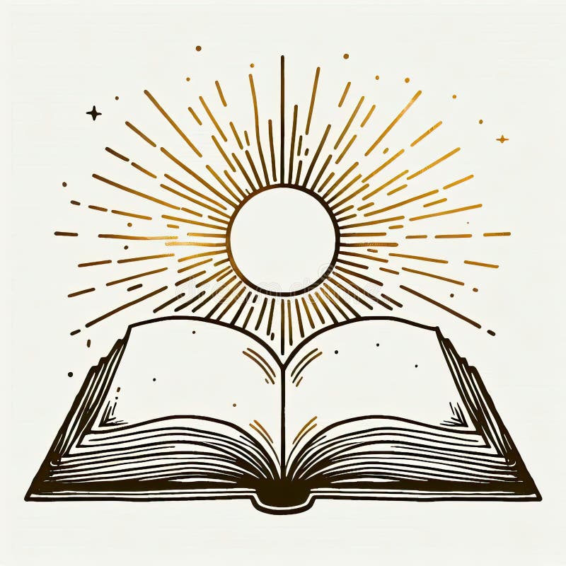 Knowledge and Light Conceptual Drawing Stock Illustration ...