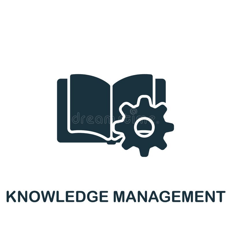 Knowledge Management Icon. Monochrome Simple Icon for Templates, Web ... Knowledge Management Icon. Monochrome Simple Icon for Templates, Web ...