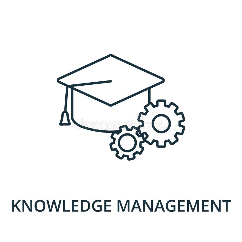 Knowledge Management Icon from Reputation Management Collection. Simple ...