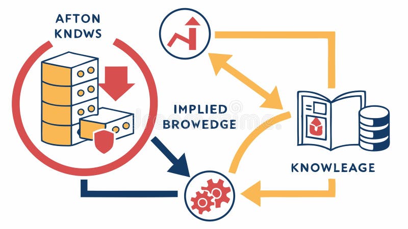 Knowledge Management Information Flow Diagram. Vector Design Generative ...