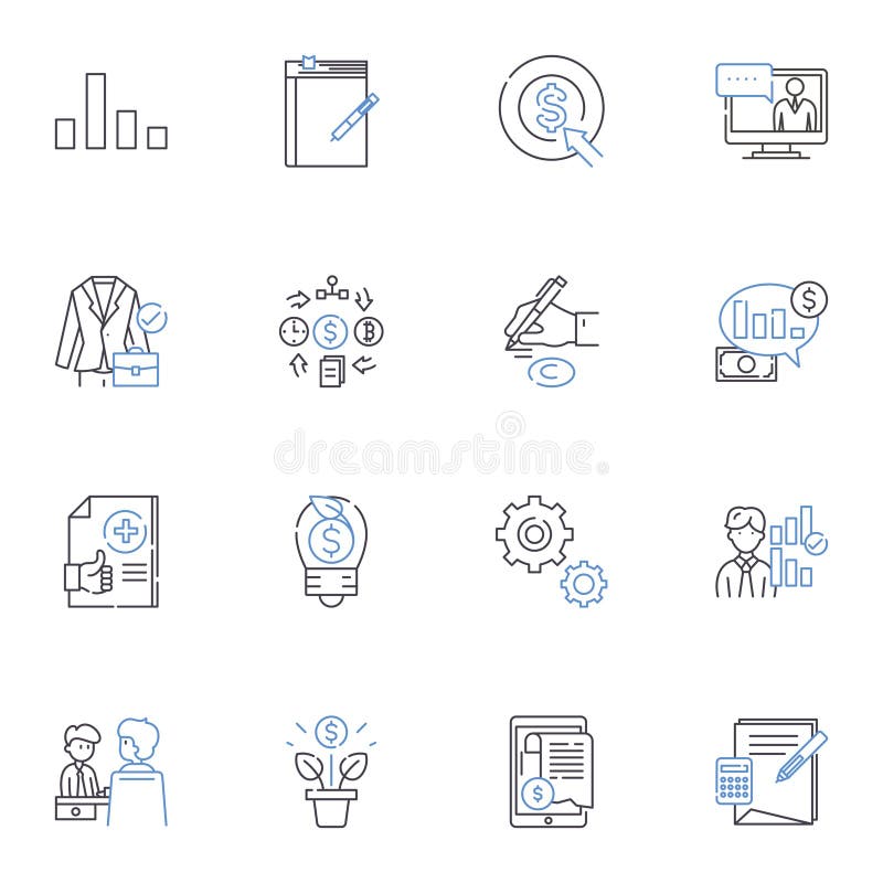Knowledge Management Outline Icons Collection. Knowledge, Management ...