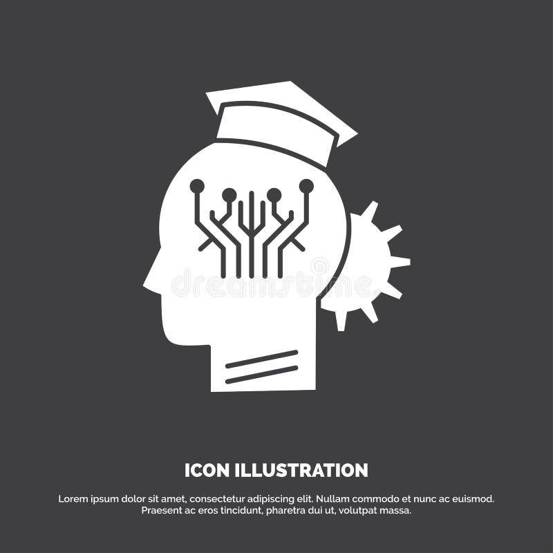 Knowledge, Management, Sharing, Smart, Technology Icon. Glyph Vector ...