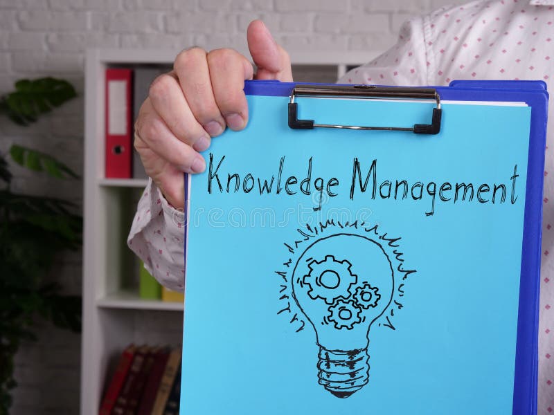 Knowledge Management is Shown on the Photo Using the Text Stock Image ...