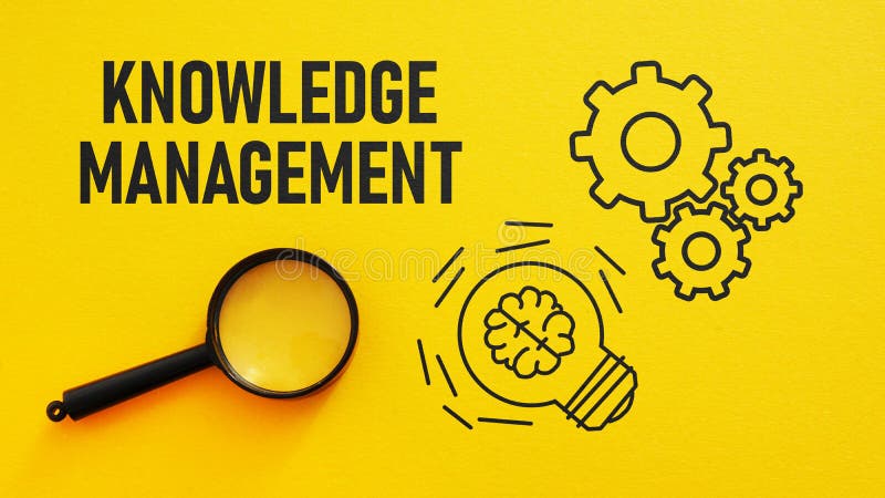 Knowledge Management Shown Business Educational Concept Stock Photos ...