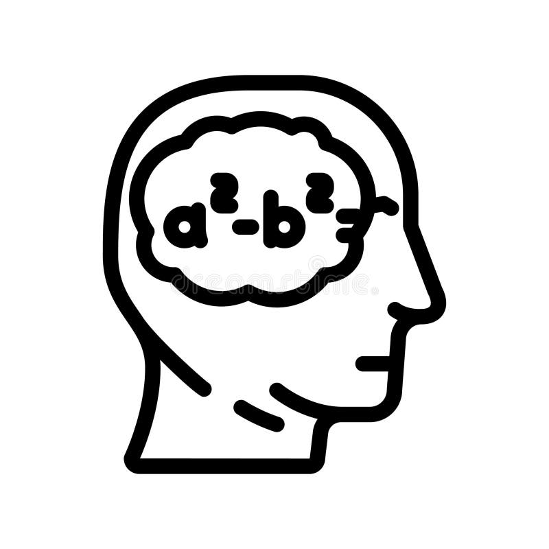 Knowledge Math Science Education Line Icon Vector Illustration Stock ...