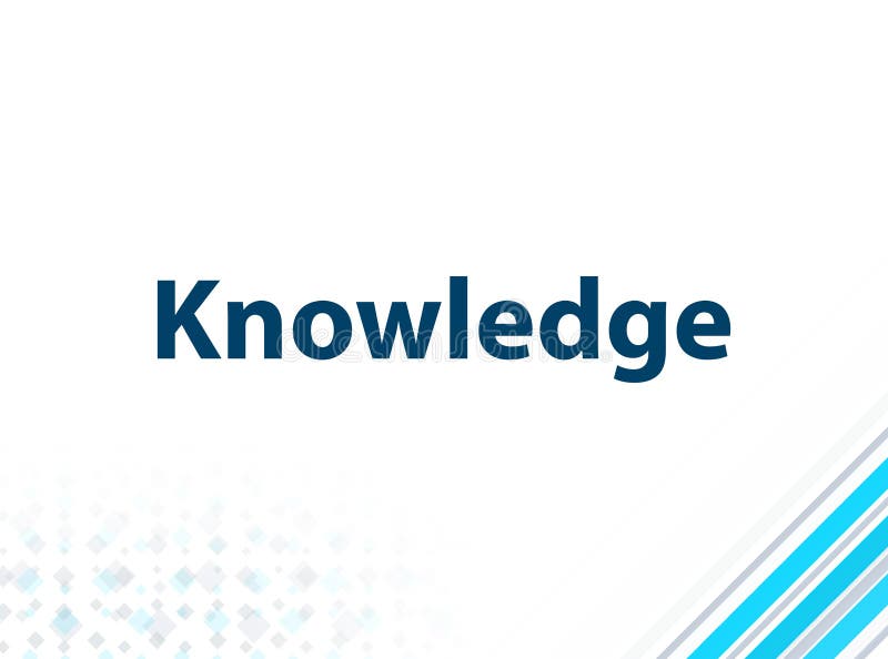 Knowledge Modern Flat Design Blue Abstract Background Stock ...