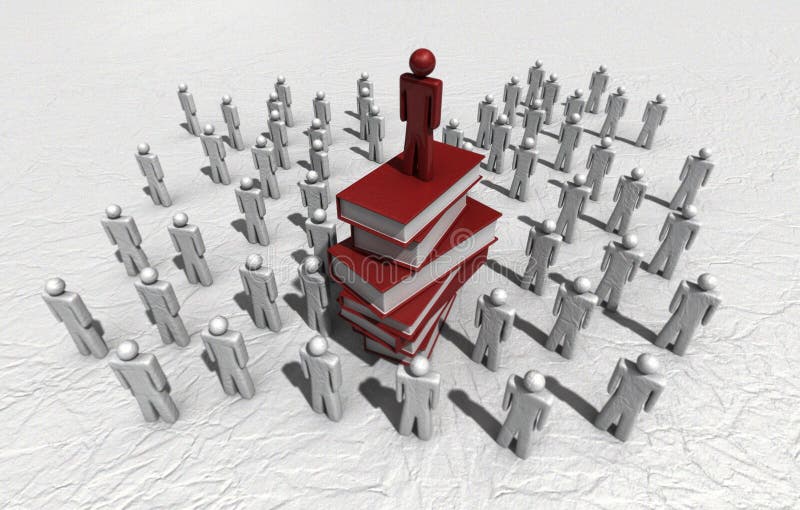 Knowledge: path to growth stock illustration. Illustration of standing ...