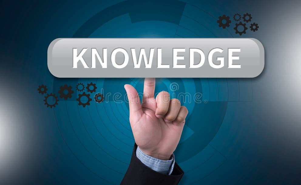 KNOWLEDGE Performance Skills Business Working and Cog Stock Image ...