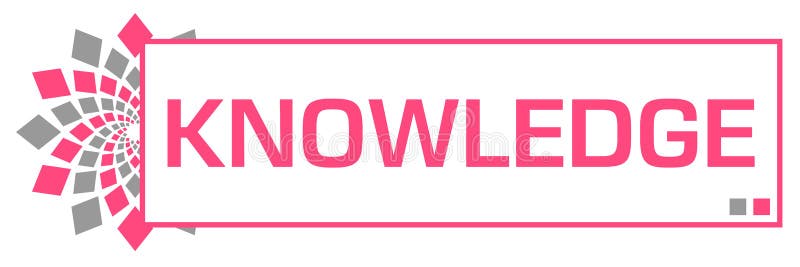 Wisdom Pink Grey Squares Rings Stock Illustration - Illustration of ...