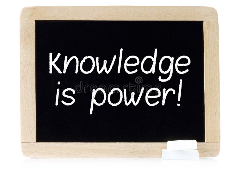 Knowledge is Power stock photo. Image of black, force - 1608256