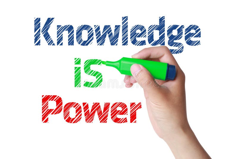 Knowledge Is Power Concept stock photo. Image of message - 40576870