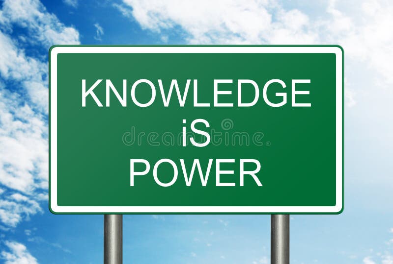 Knowledge is Power Concept stock photo. Image of message - 40576870