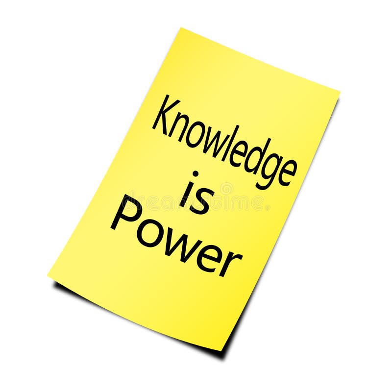 Knowledge is Power Concept stock photo. Image of message - 40576870