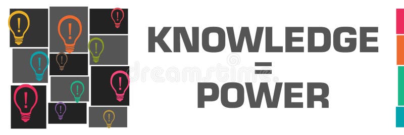 Knowledge Dark Colorful Comment Symbol Stock Illustration ...