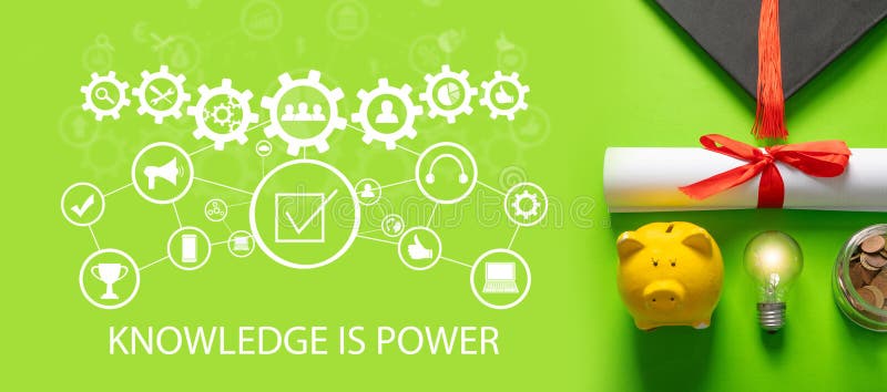 Knowledge is Power. Education Stock Photo - Image of success ...