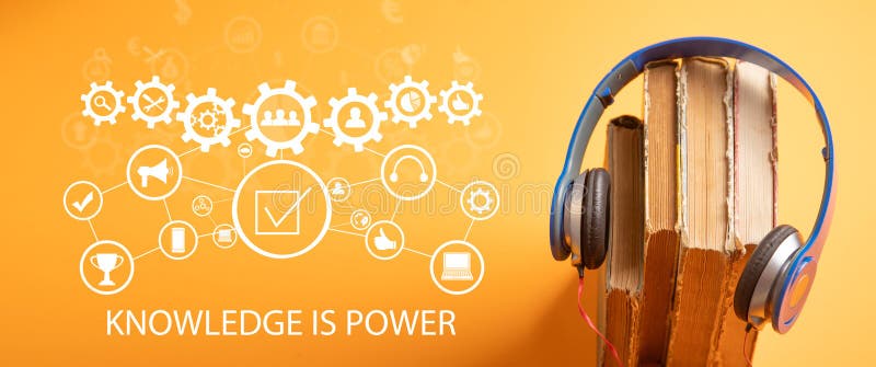 Knowledge is Power. Education Stock Illustration - Illustration of ...