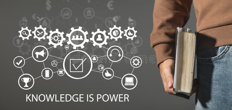 Knowledge is Power. Education Stock Photo - Image of scribble, text ...