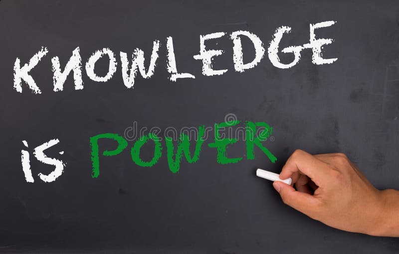 Knowledge is power stock image. Image of business, education - 43074909