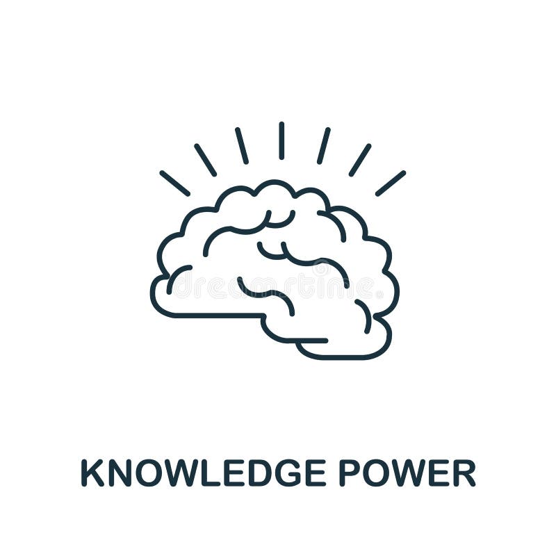 Knowledge Power Icon from Education Collection. Simple Line Knowledge ...