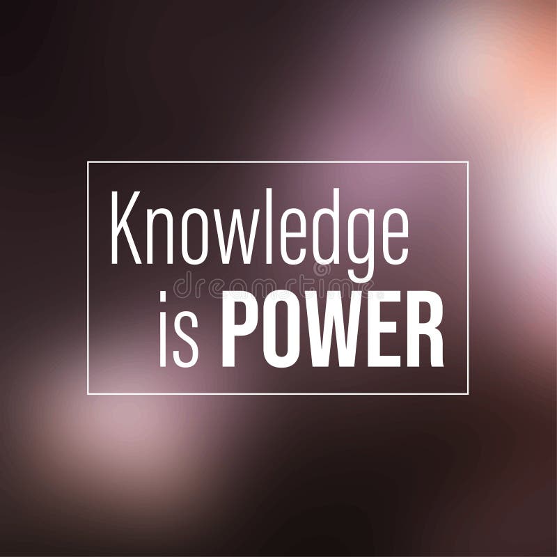 Education is Power. Inspirational and Motivation Quote Stock Vector ...