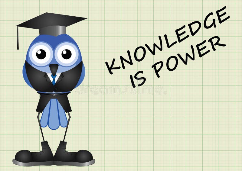 Knowledge is Power stock illustration. Illustration of exterior - 70273720