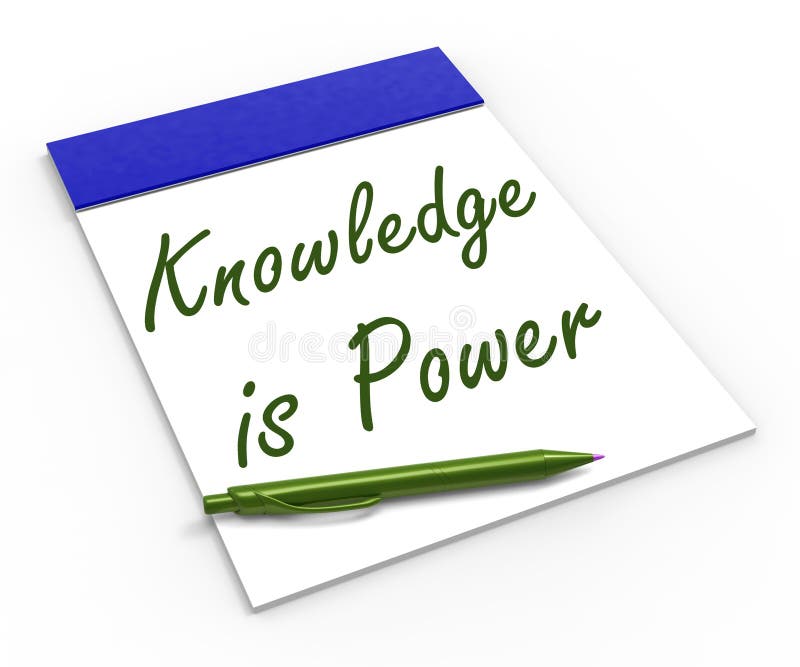 Knowledge is Power Shows University Educate and Learn Stock ...