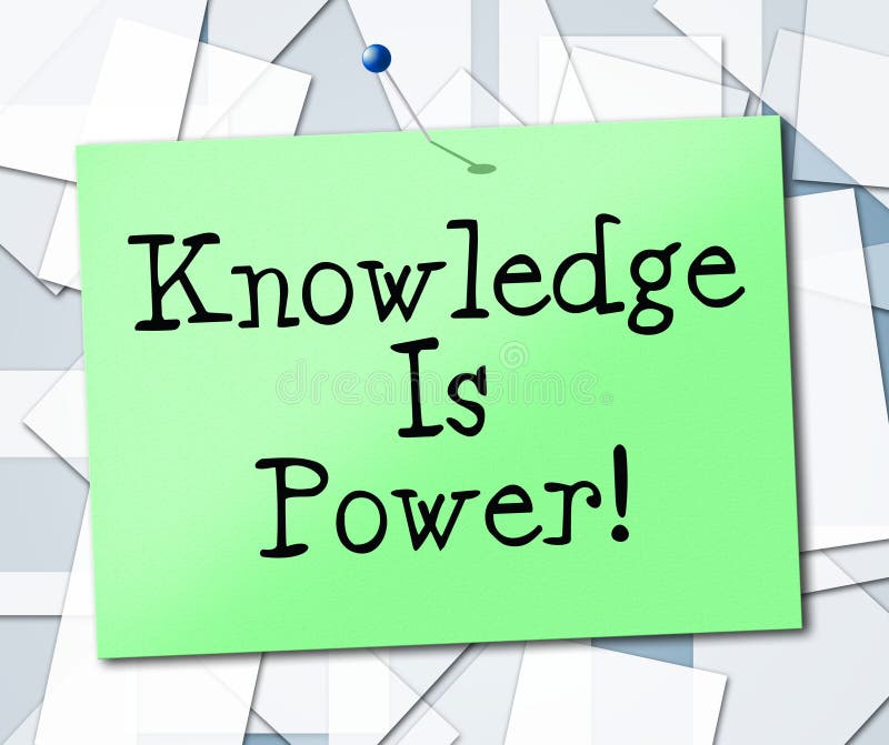 Knowledge is power stock illustration. Illustration of blackboard ...