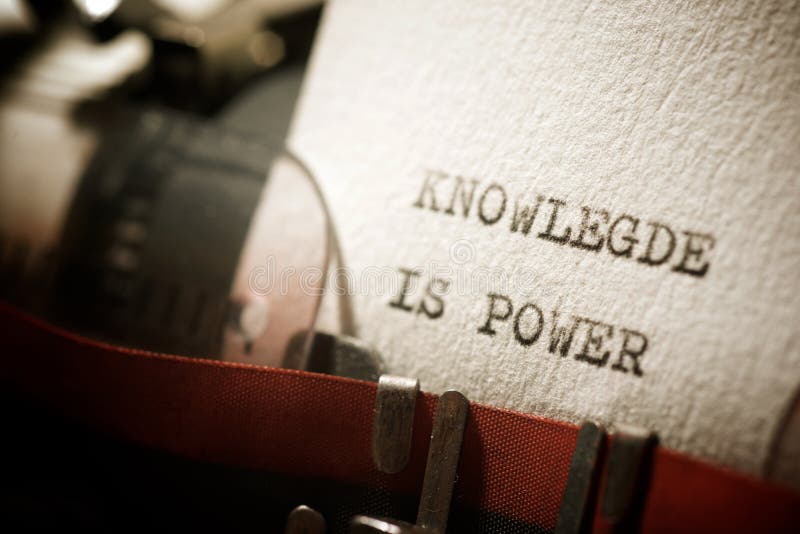 Knowledge is power text stock image. Image of education - 276764043