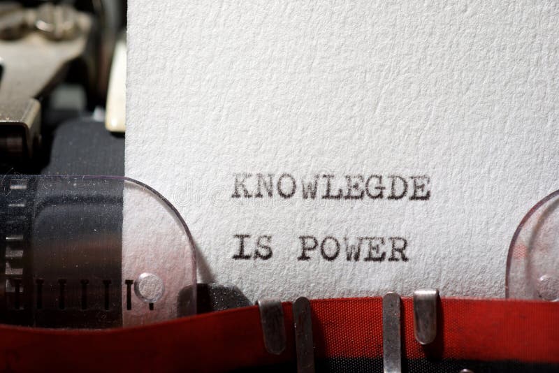 Knowledge is power text stock photo. Image of intelligence - 276764046