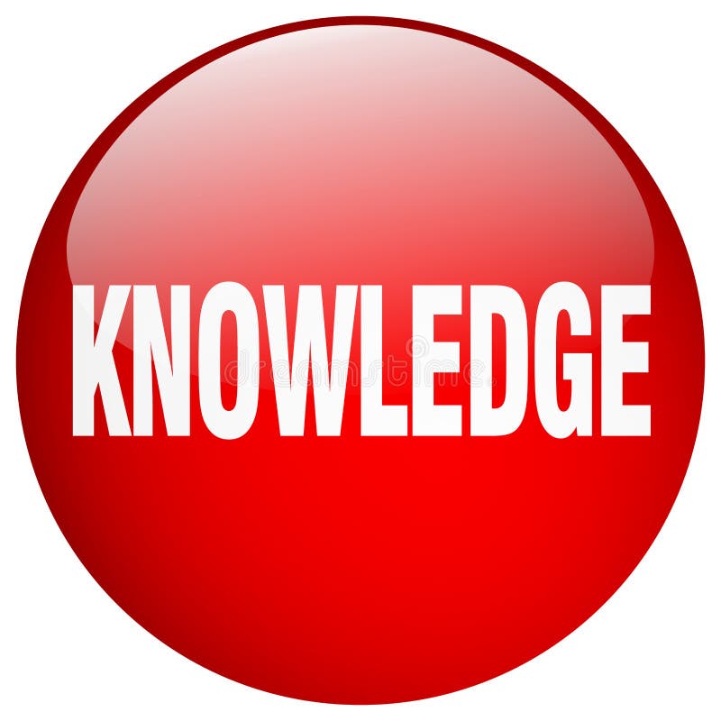 Knowledge button stock vector. Illustration of threedimensional - 122696492