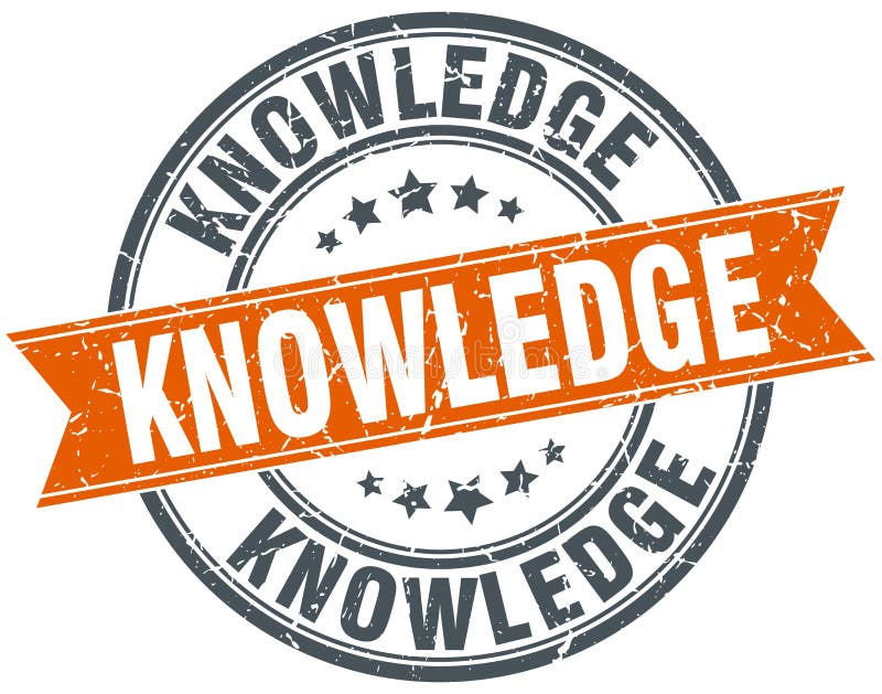 Knowledge Round Ribbon Isolated Label. Knowledge Sign Stock Vector ...