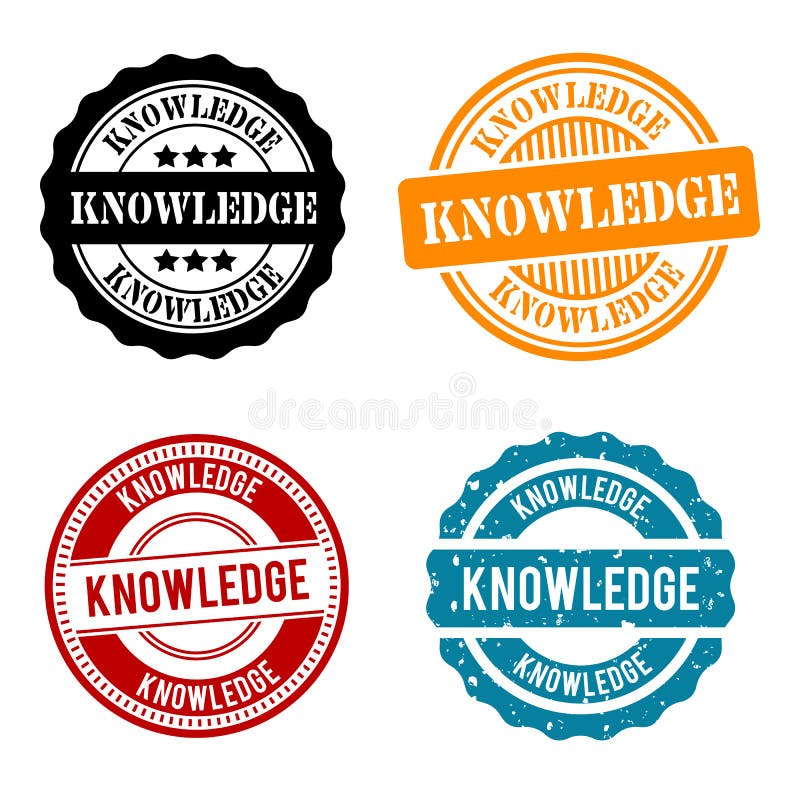 Knowledge Round Ribbon Isolated Label. Knowledge Sign Stock Vector ...