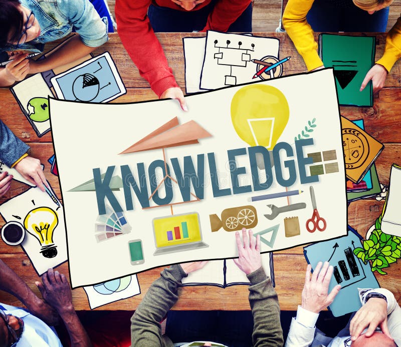 Knowledge School Course Degree Graphics Concept Stock Photo - Image of ...