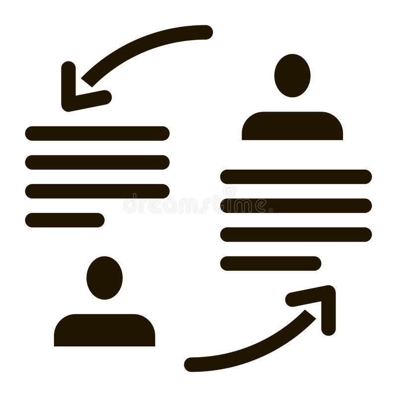 Knowledge Sharing Icon Vector Glyph Illustration Stock Vector ...