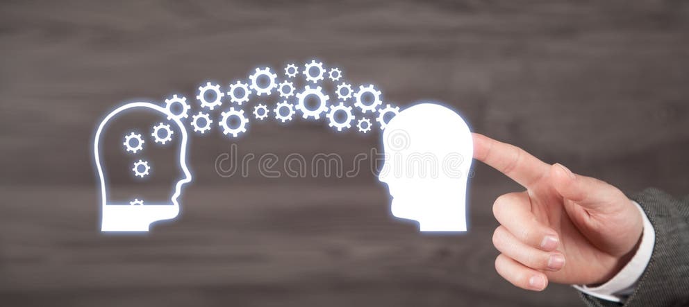 Knowledge Sharing. Transferring Stock Photo - Image of imagination ...