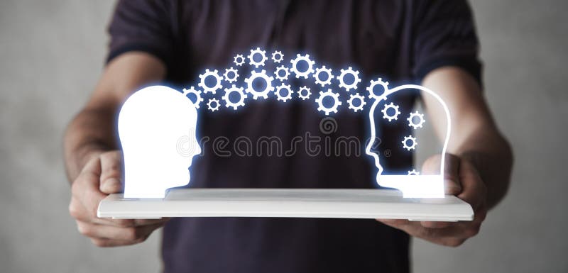 Knowledge Sharing. Transferring Stock Photo - Image of success ...