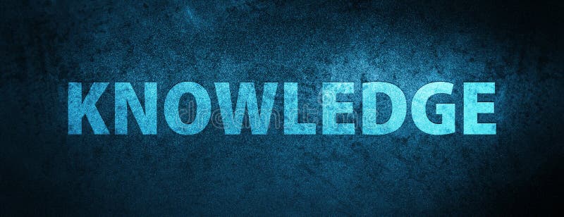 Knowledge Blue Square Button Stock Illustration - Illustration of ...