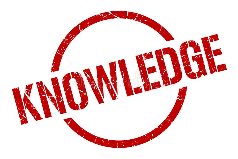 Knowledge stamp stock vector. Illustration of button - 136960745