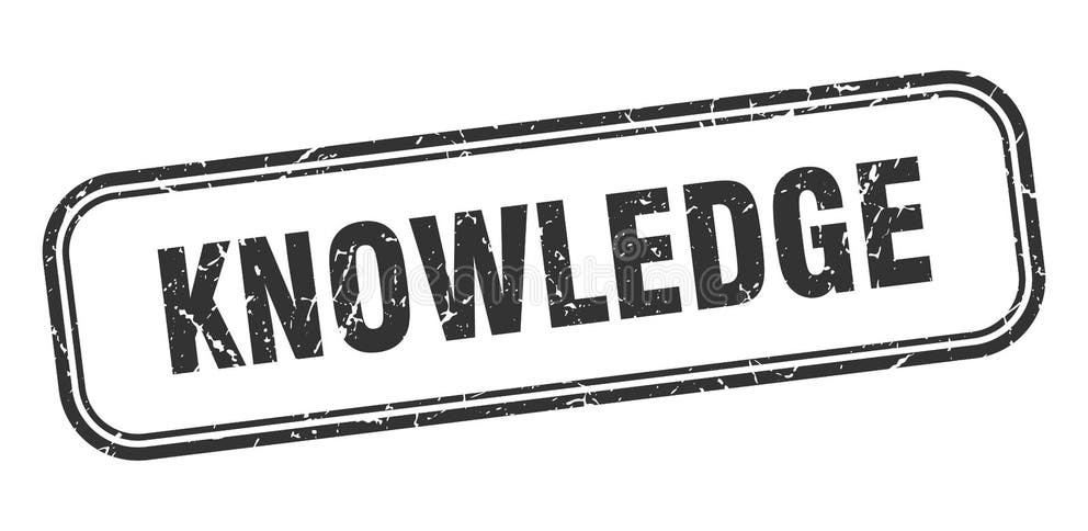 Knowledge Stamp. Knowledge Square Grunge Sign Stock Vector ...