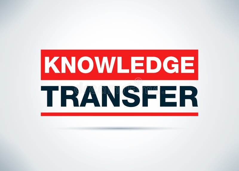 Knowledge Transfer Abstract Flat Background Design Illustration Stock ...